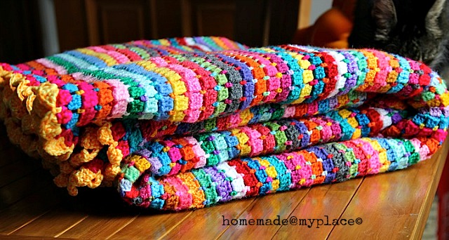 I present you my "Globetrotter Blanket"