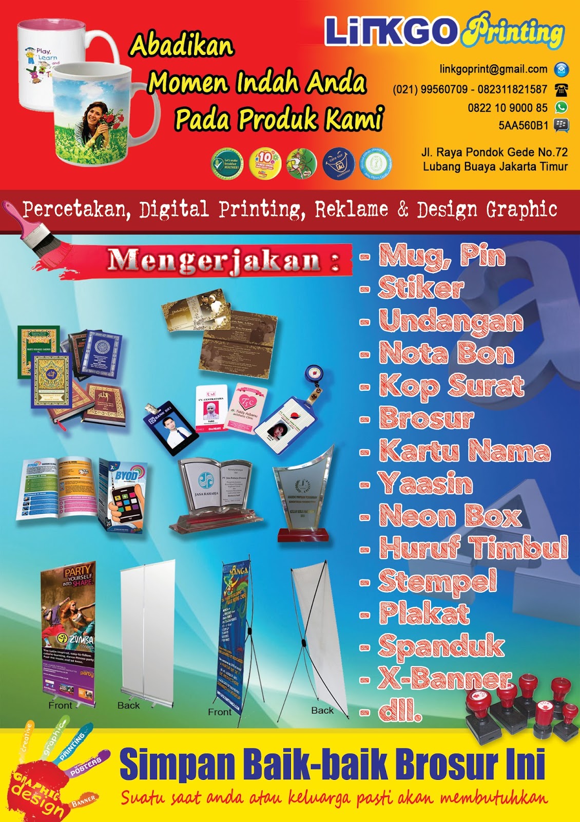 Contoh Brosur Percetakan Foto Brosur Dan Spanduk Images