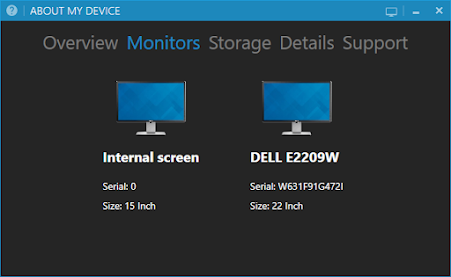 About my device: A systray tool that displays device information and ...