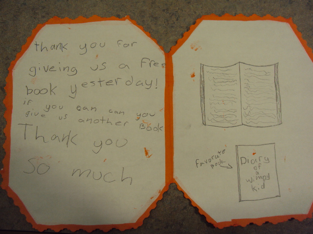 Thank You Notes: Students write thank-you letters to the librarian ...