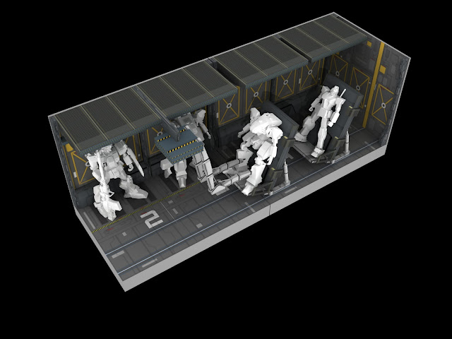 paperhobby: GUNDAM HANGAR 1:144 SCALE PAPERMODEL
