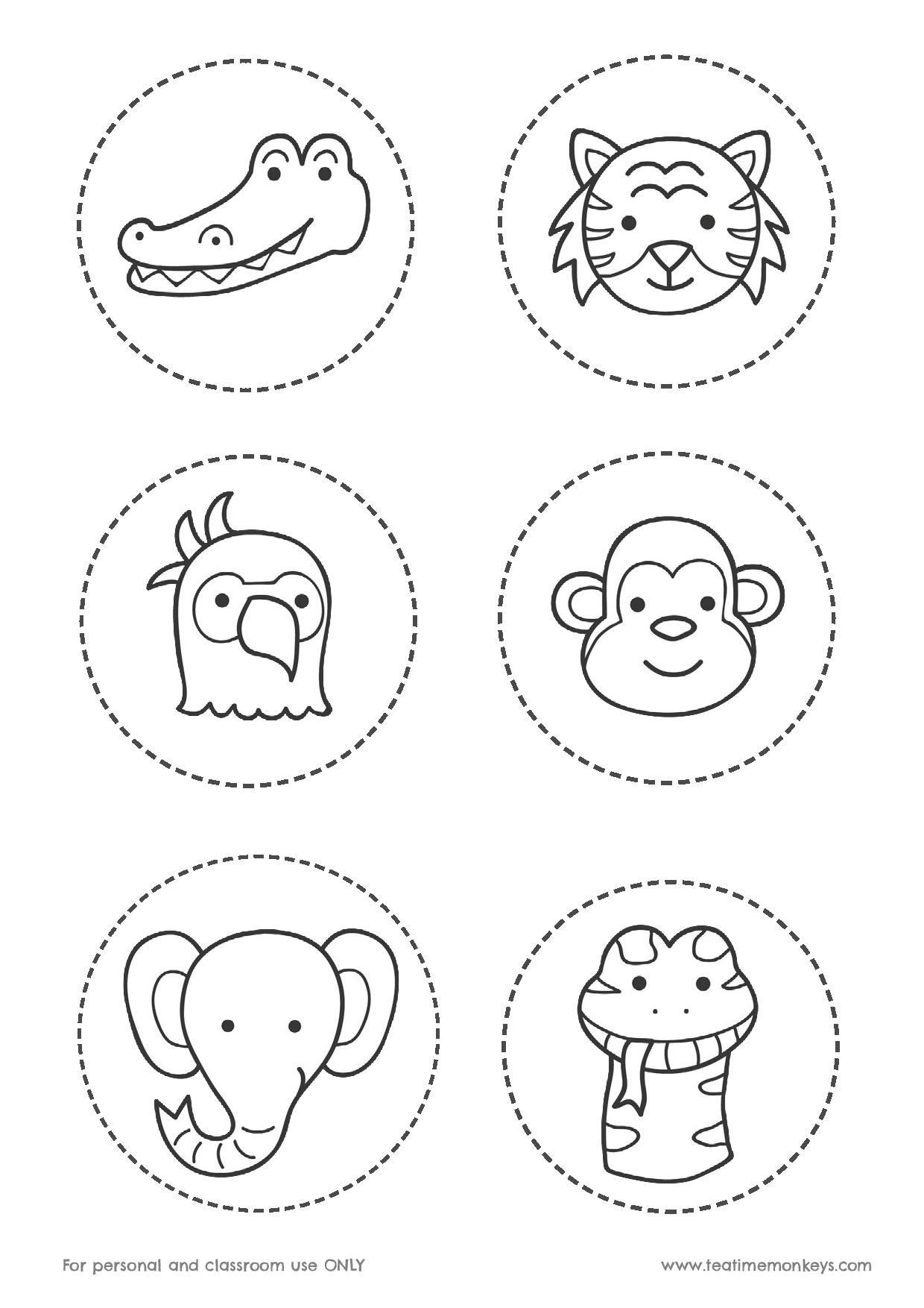 English Time!: Animal printables and crafts