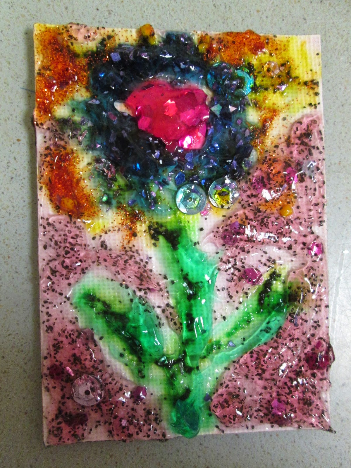 Sticky Paints, Small Hands: Hair Gel Paintings