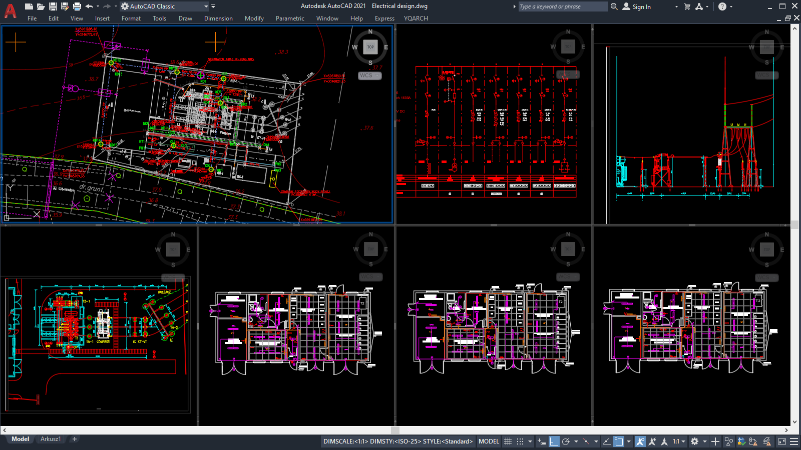 High Voltage Substation Design [DWG]