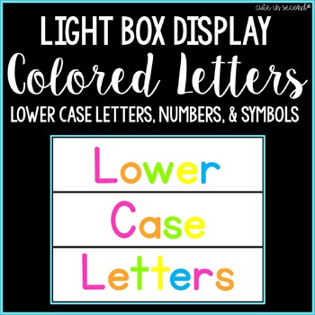 Light Box Letters ~ Thankyou Letter