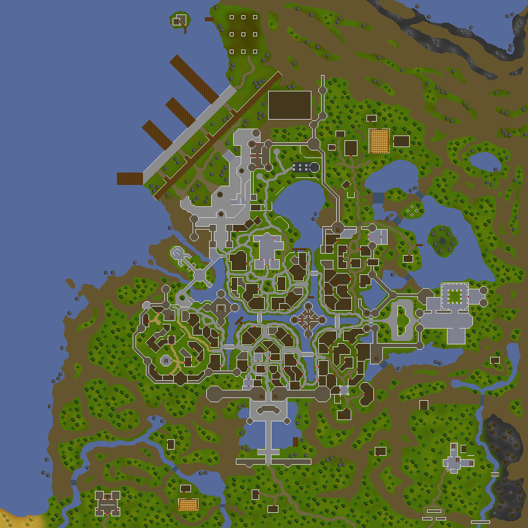Not Quite Tangible: Stormwind Map in the Style of RuneScape