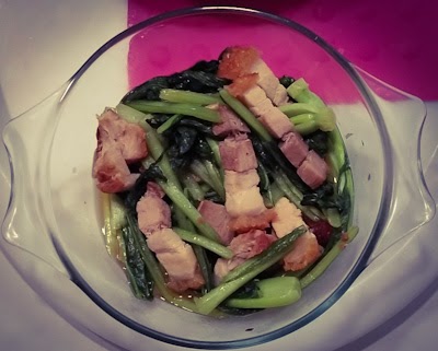 (Eat to Live) or (Live to Eat): Siew yuk choy sum