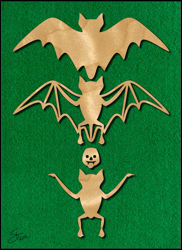 Scrollsaw Workshop: Halloween Bat Scroll Saw Pattern.