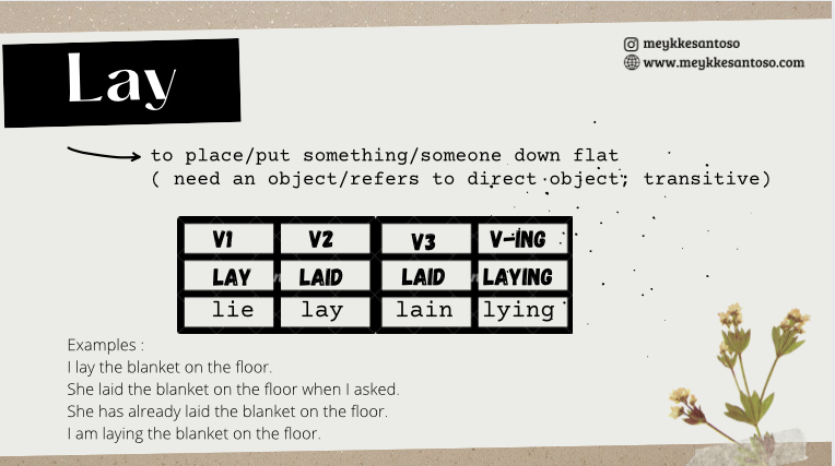 Lay dan Lie, Apa Bedanya? - Meykke Santoso