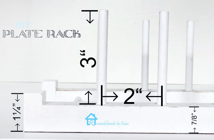 Kitchen Organization - Plate Rack Ideas - Remodelando la Casa