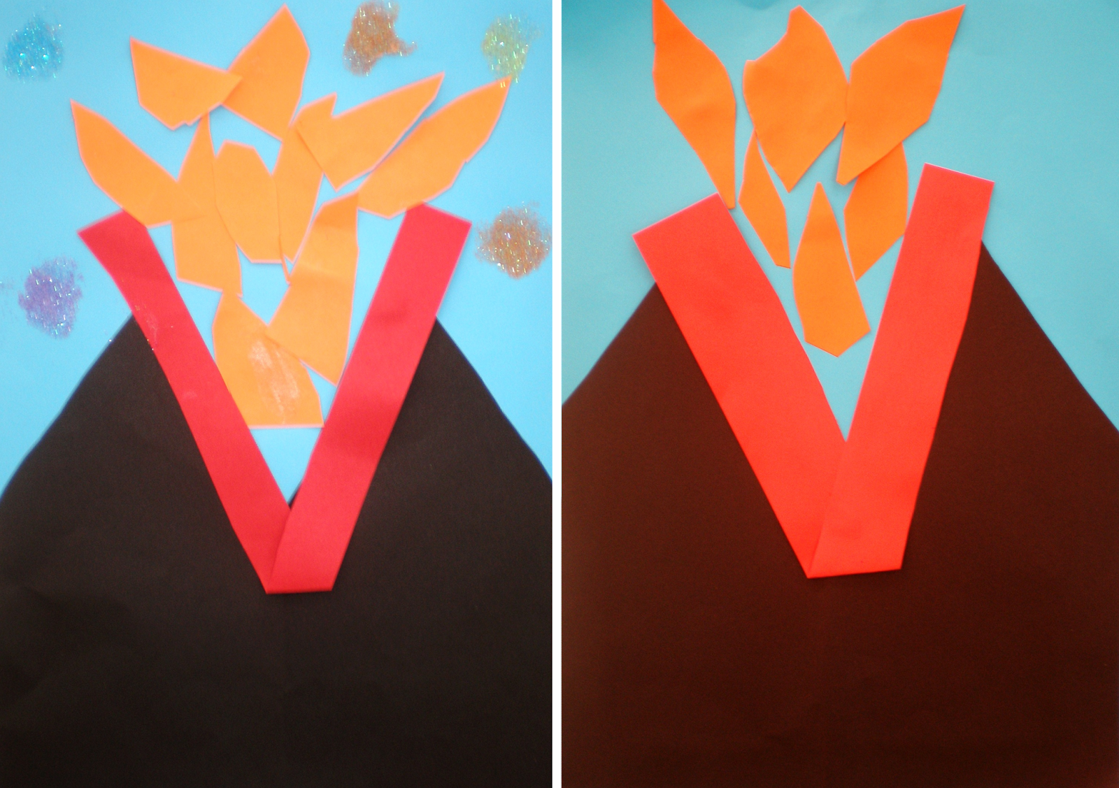 Litera „V” și o activitate despre vulcani - Materiale didactice de 10(zece)