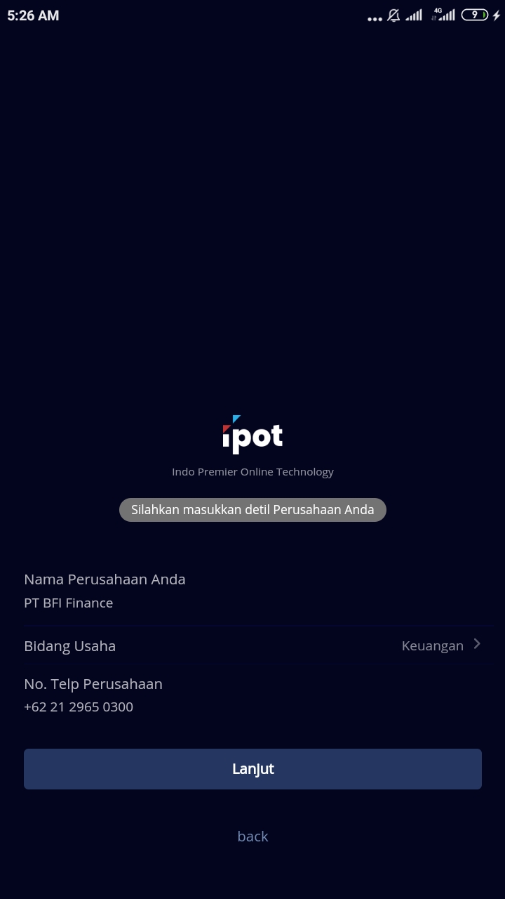 Membuat Akun di IPOT (Indo Premier Online Technology)