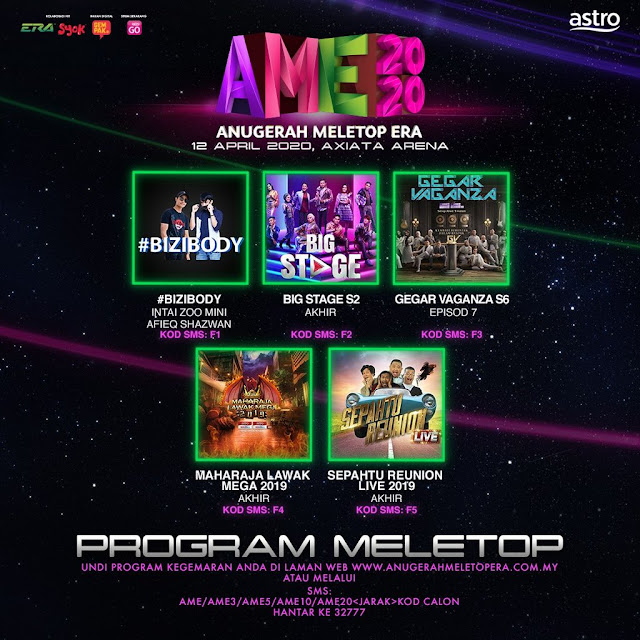 15 Senarai Pencalonan Akhir TOP 5 Anugerah MeleTOP ERA 2020