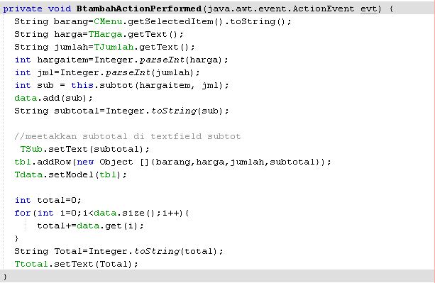 Membuat Program Kasir Java GUI dengan Netbeans