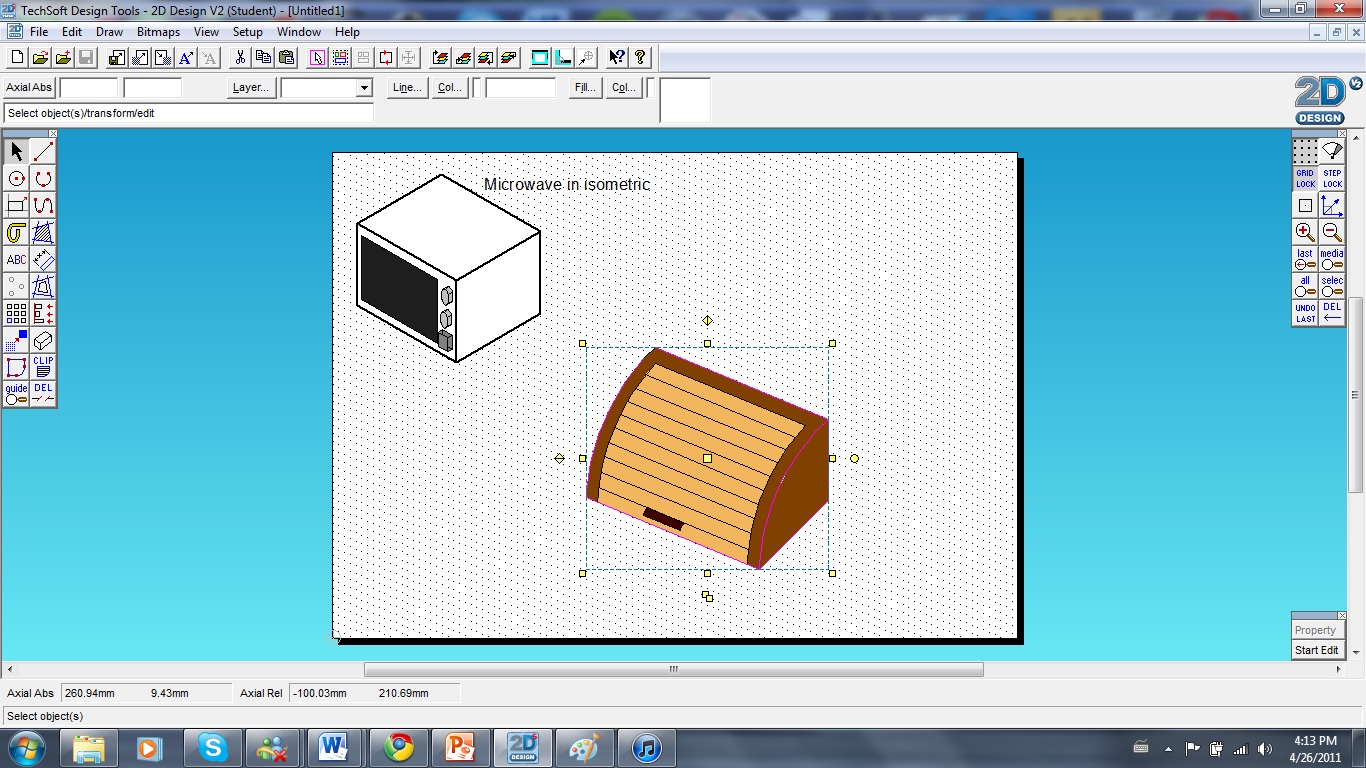 CAD Progression: Creating Objects in 2D Design