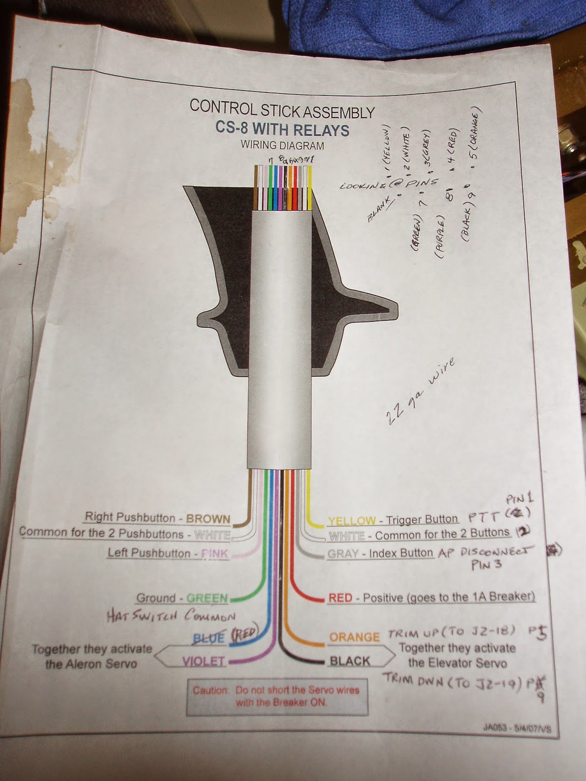 Noteworthy RV-7A Building Discussions: Functional Testing - Pitch Trim ...