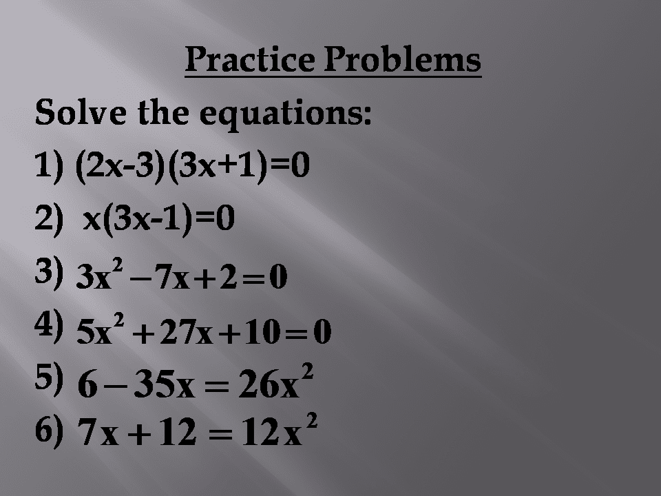 Math 10: CHAPTER 3 : SOLUTION OF QUADRATIC EQUATIONS