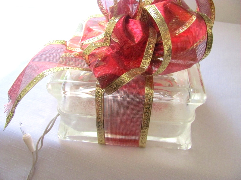 Repurposing a Christmas Glass Block - Crafts a la mode