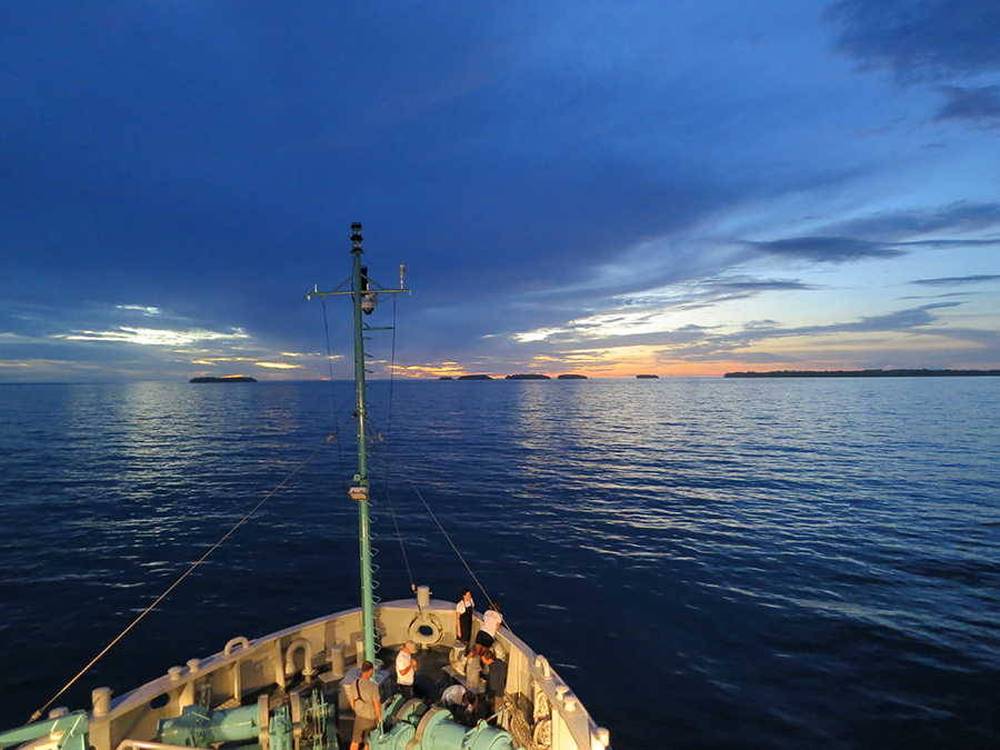 Micronesia Coral Expedition: Woleai Atoll at sunset