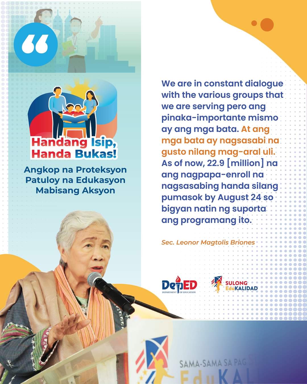Mga Programa Ng Deped Para Sa Edukasyon