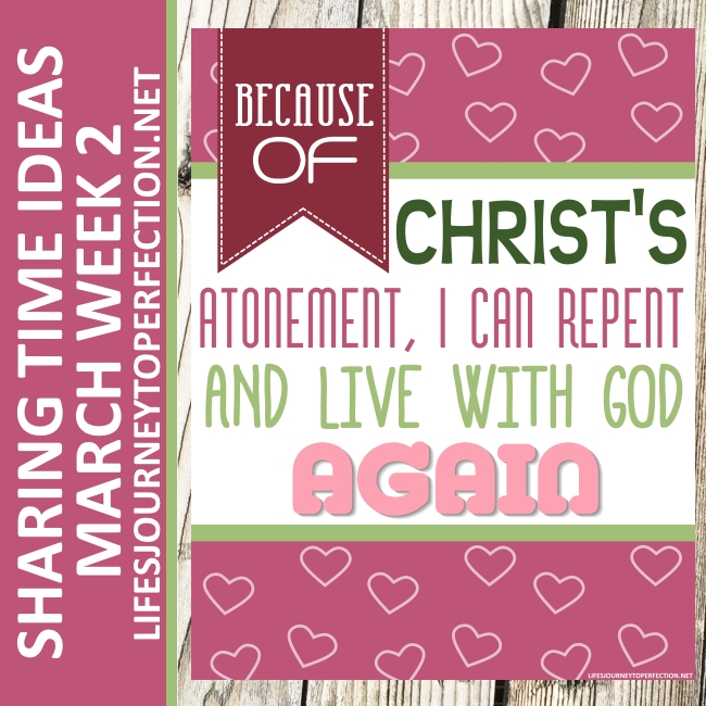 Life's Journey To Perfection: Ultimate List of Primary Sharing Time ...