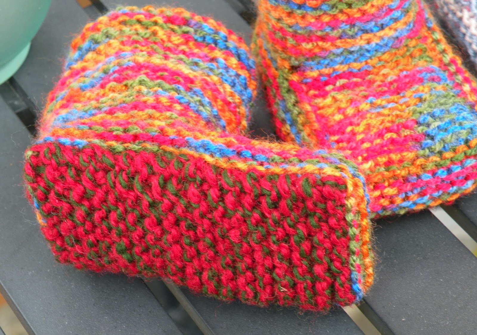 Edso syhörna: Stickat i blått