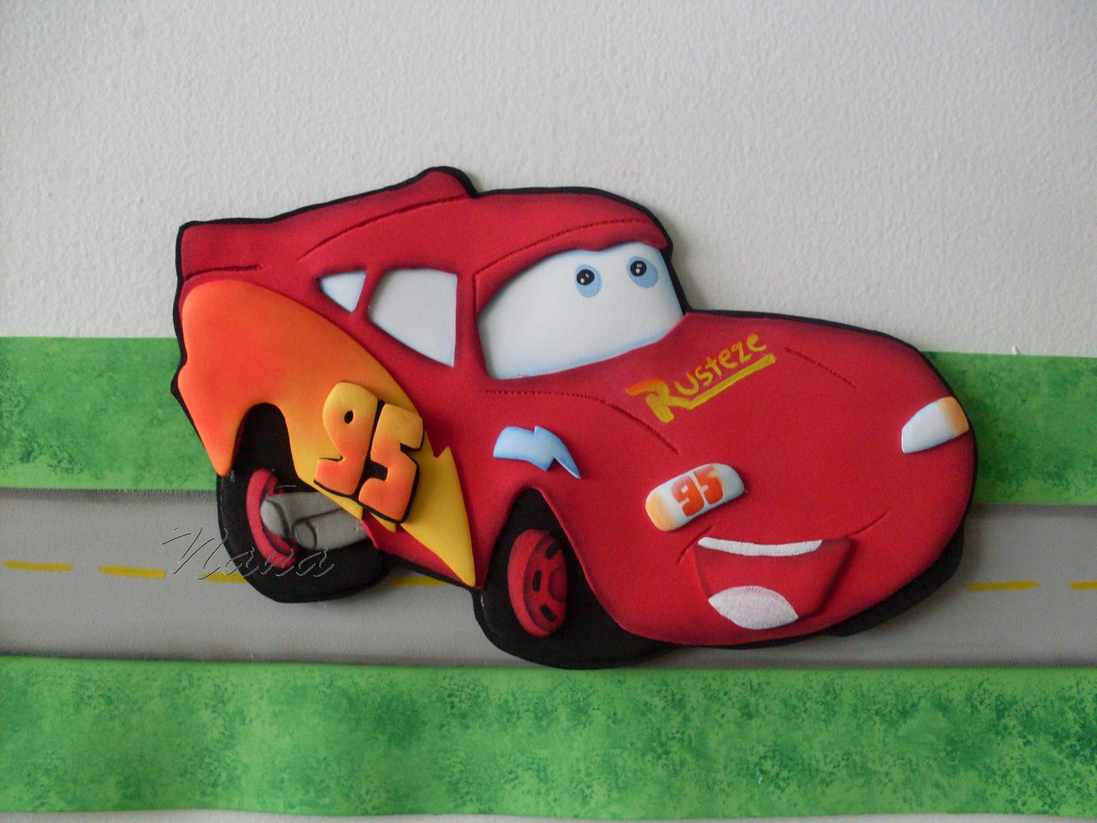 Moldes cars en foami - Imagui