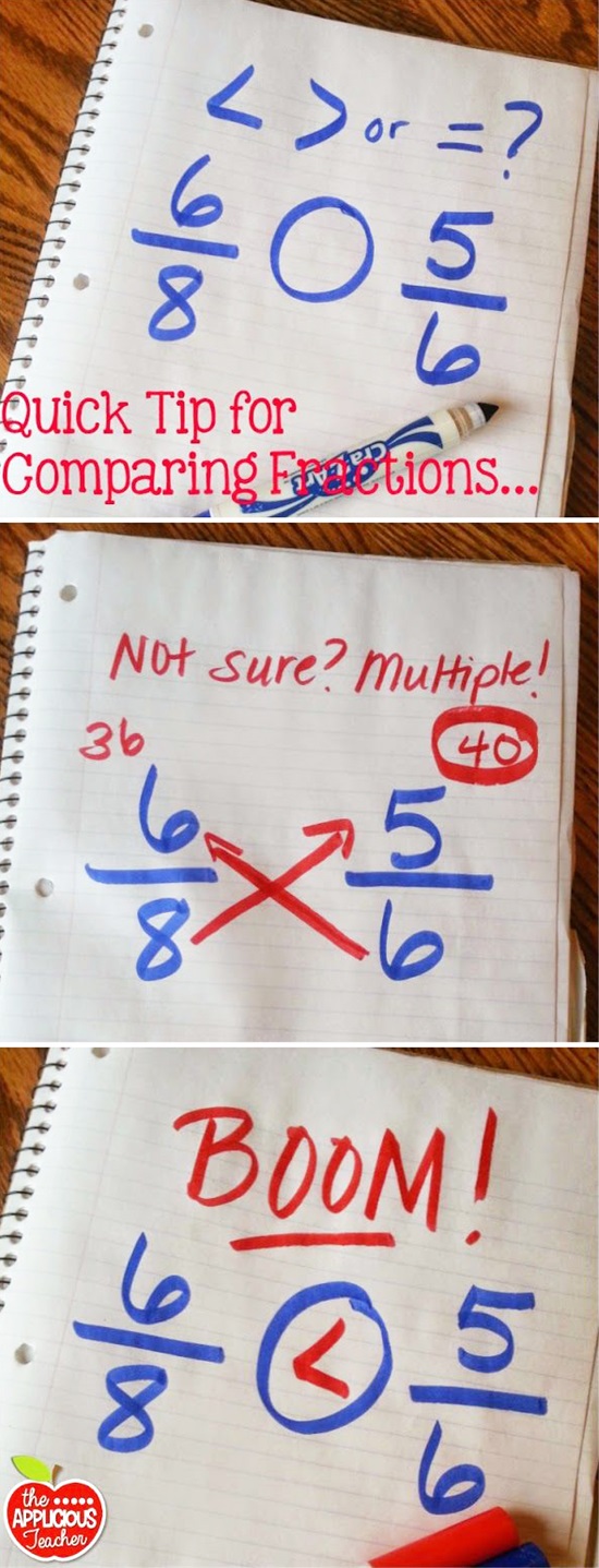 Trick 2 How To Compare Fractions Easily Easy Math Trick 2 How To Compare Fractions Easily Easy Math