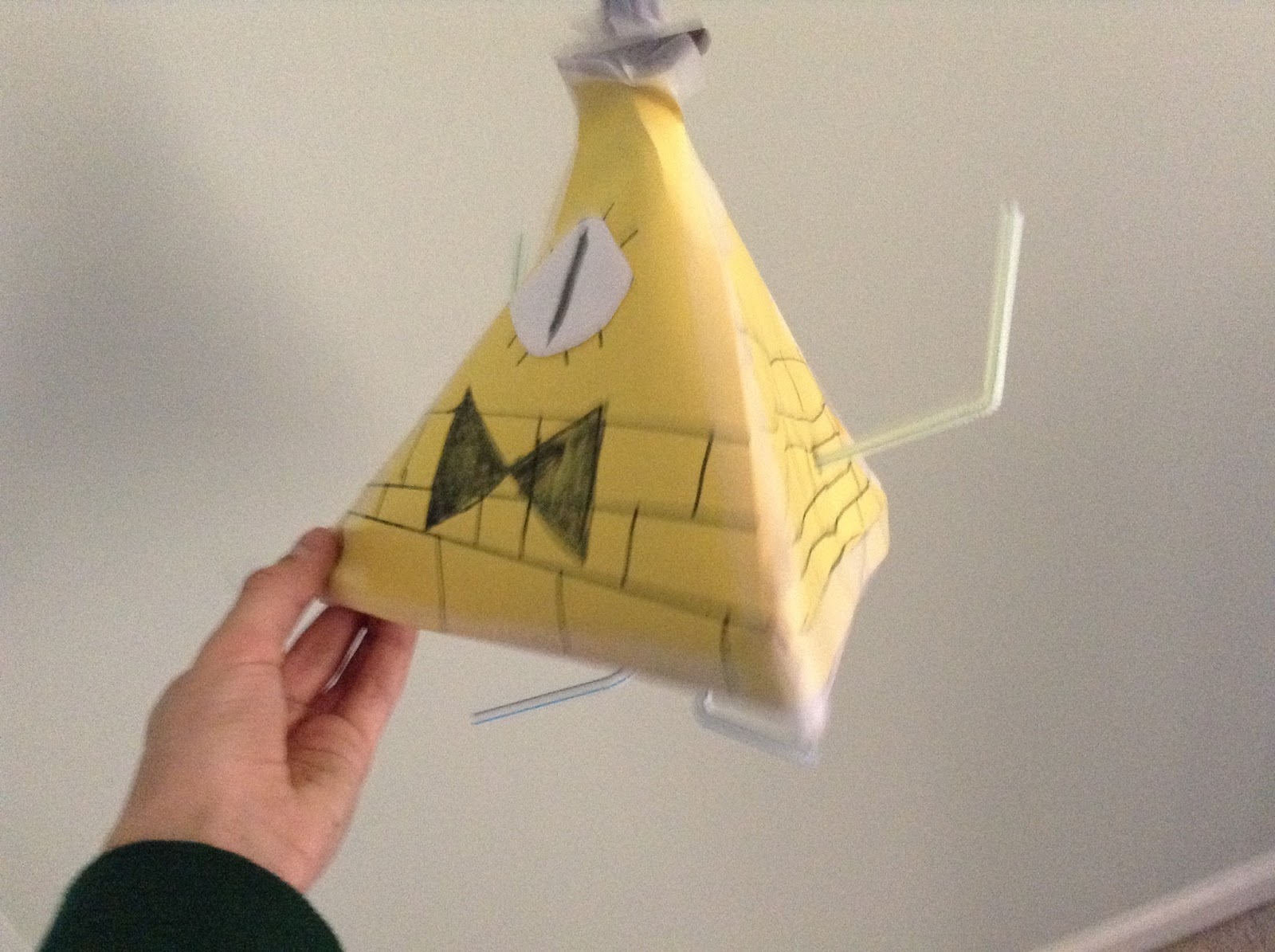DIY Gravity Falls 3D Pyramid Bill Cipher Made Out of Pencils! How-To ...