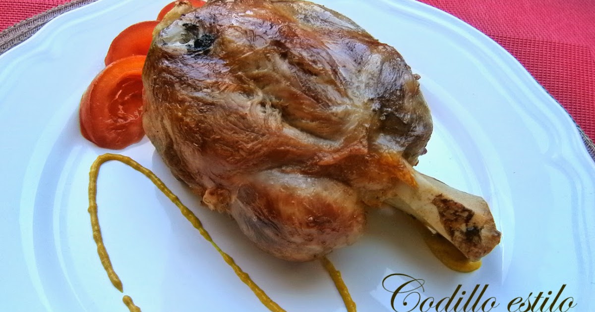 Codillo al horno estílo alemán.
