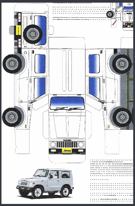 SP. Papel Modelismo: PaperCraft Suzuki Jimny