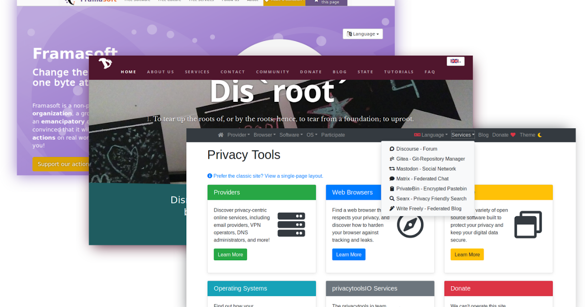 Framasoft, Disroot, & PrivacyToolsIO: All-In-One Ethical Online Service ...