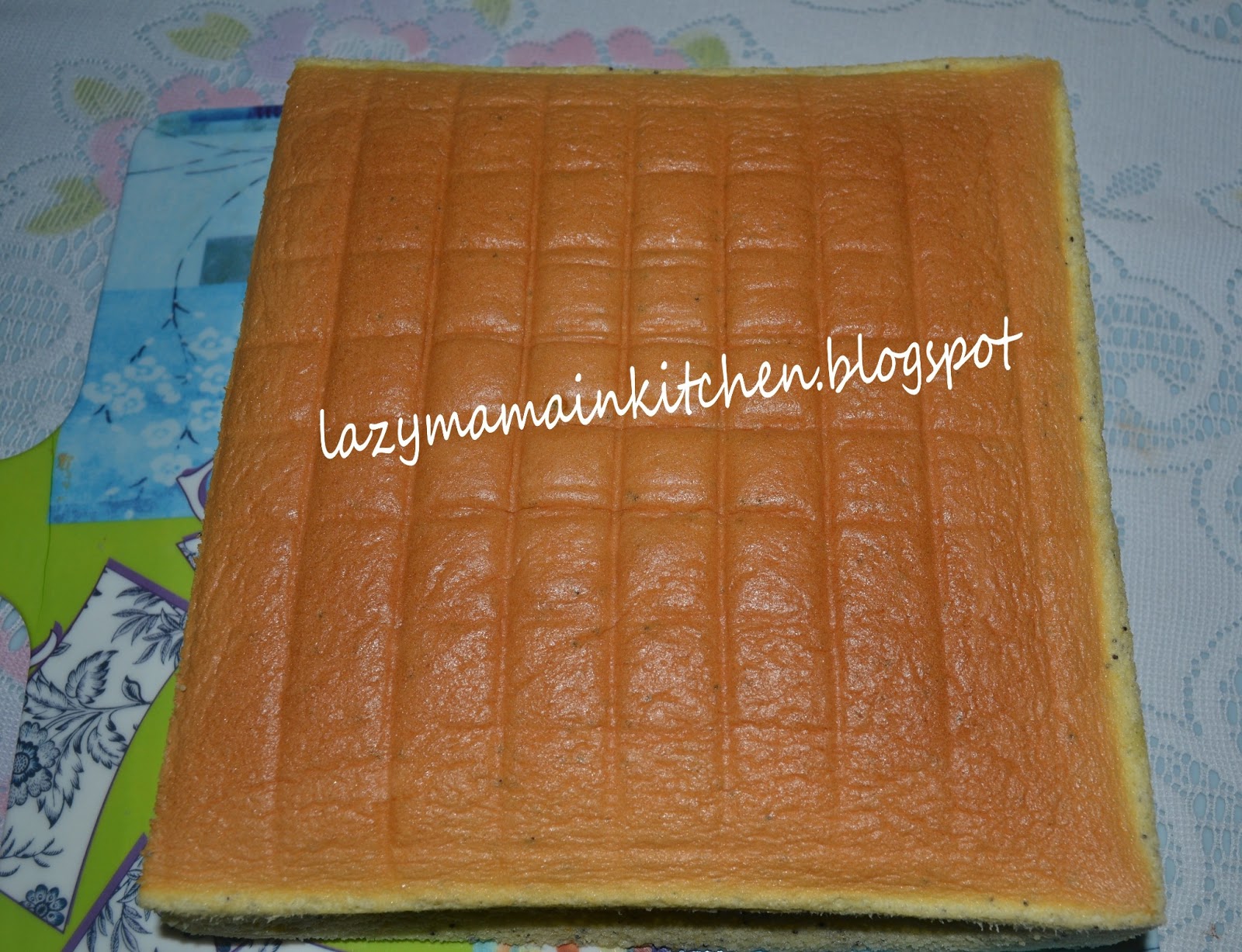 Food@Home Sweet Home: Black Sesame Ogura Cake and Orange Ogura Cake # 9&10