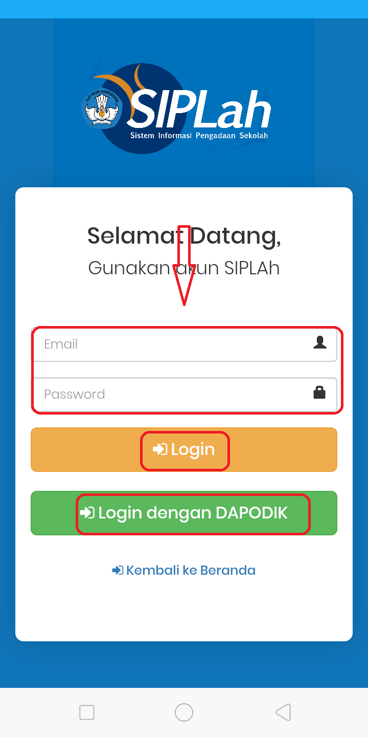 CARA DAFTAR AKUN SIPLAH (SISTEM INFORMASI PENGADAAN SEKOLAH) - SDN SOBANG 1