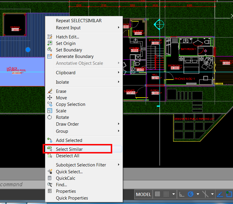 Autocad Lệnh Select Similar Chọn Nhiều đối Tượng Có Thuộc Tính