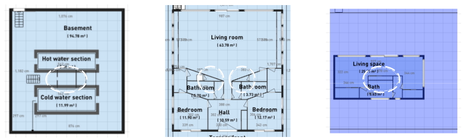 Technical room structure on levels - Smart Eco House by Home Automation