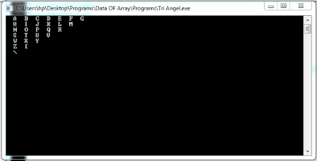 Triangle of Characters(CPP)