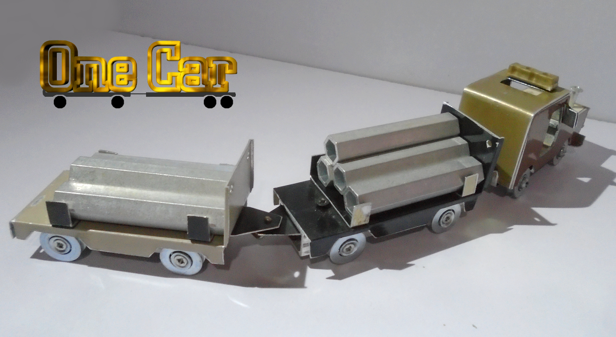 Two tractor trailers are enormous, durability and powerful