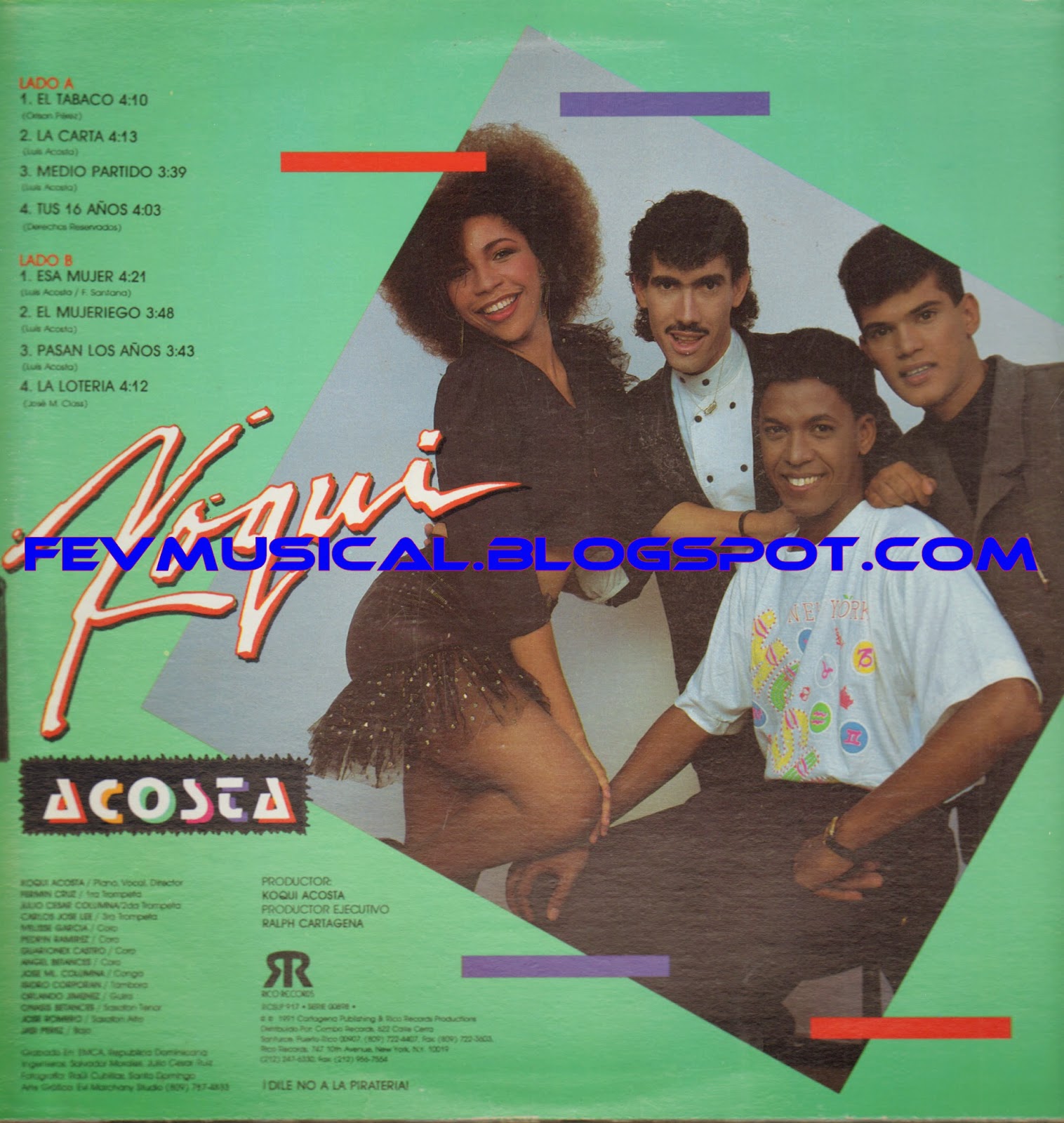 FEV MUSICAL: 1991 - Koqui Acosta & Su Orquesta - Kicking Out (Rico)