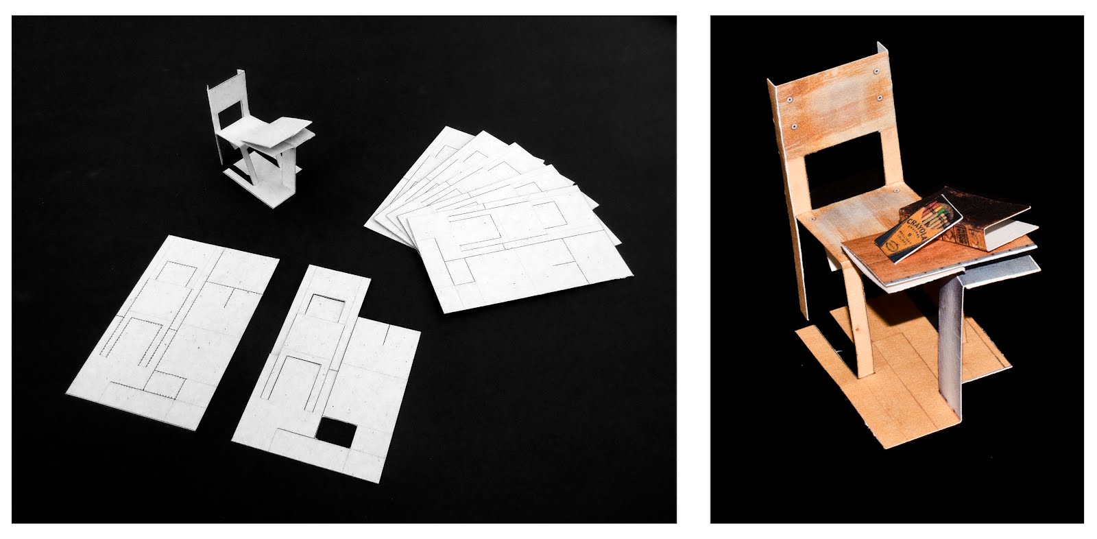 Extreme Origami: Chair & Desk: Foldable Business Card
