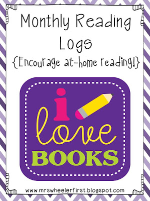 Mrs. Wheeler's First Grade Tidbits: Monthly Reading Logs