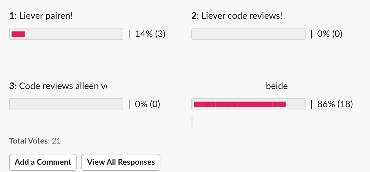 Code review vs. Pair programming