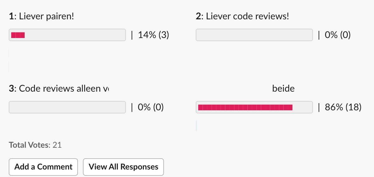 Code review vs. Pair programming