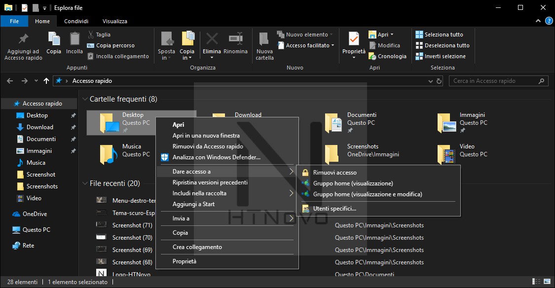 Come abilitare il tema scuro in Esplora file su Windows 10