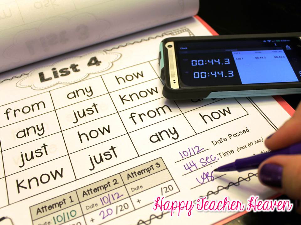 Happy Teacher Heaven: Camera Words Sight Word Folder System