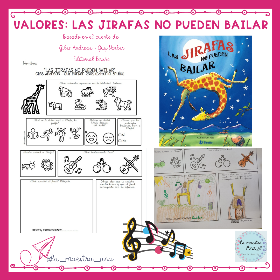 Tizas de colores: VALORES: LAS JIRAFAS NO PUEDEN BAILAR (ESFUERZO ...