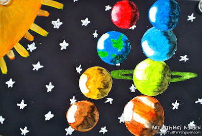 Oil Pastel Solar System - Part 2 (5th) | Art with Mrs. Nguyen