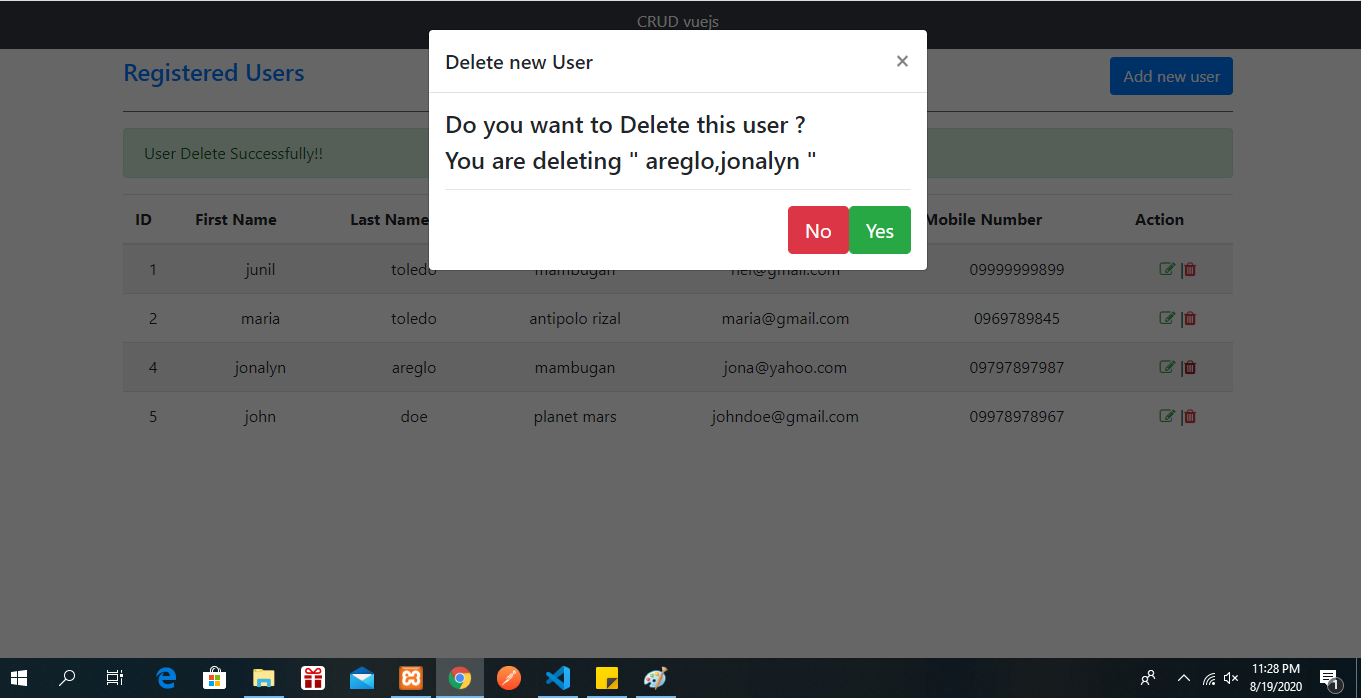 Very Complete Crud Using Vuejs Axios Php Mysqli