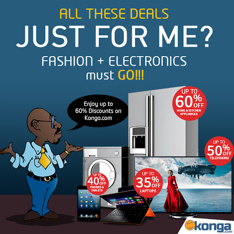 Get Up To 60% Off Fashion and Electronics on Konga.com