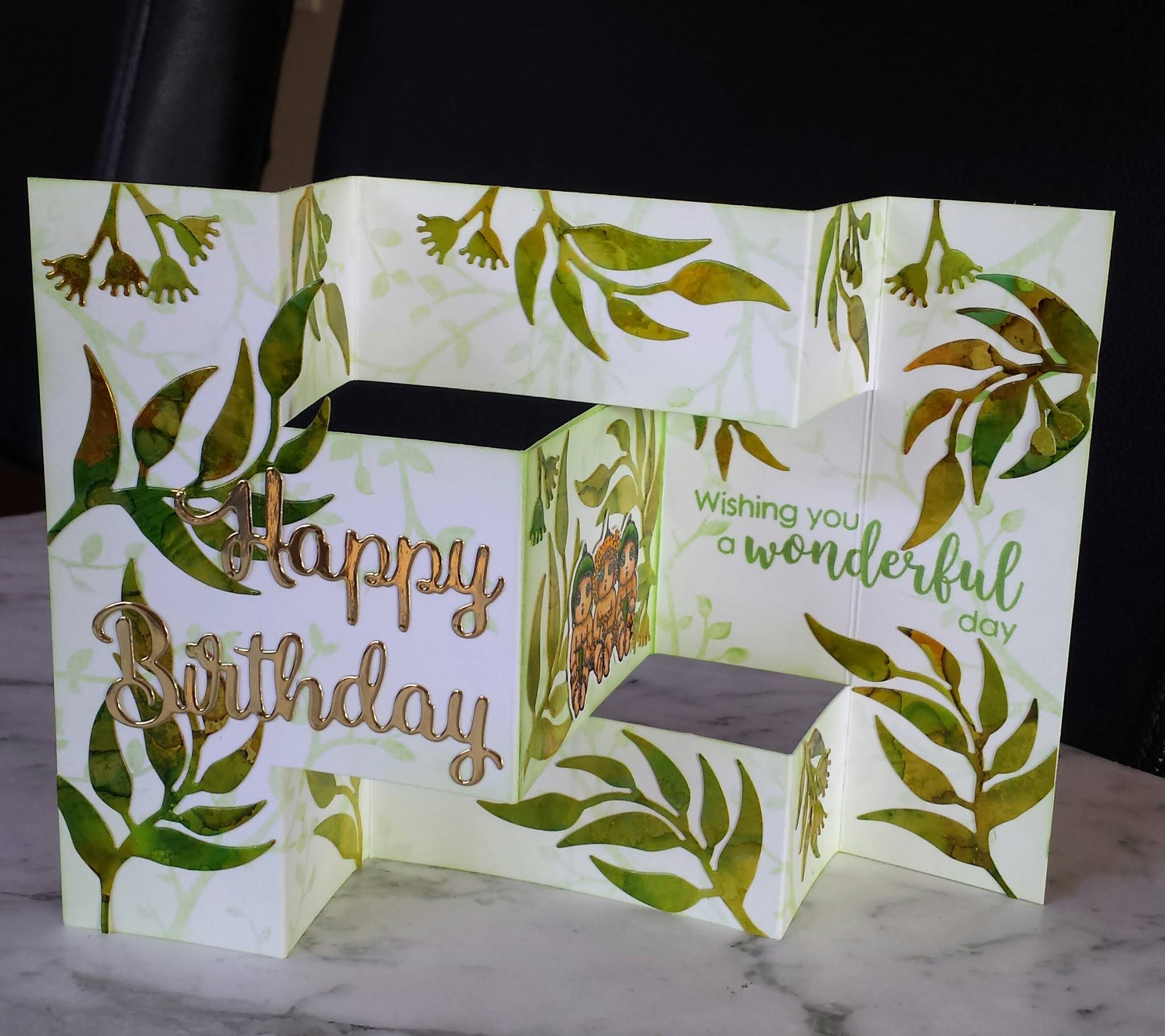 Cards from Helen: Tri Fold Shutter Card